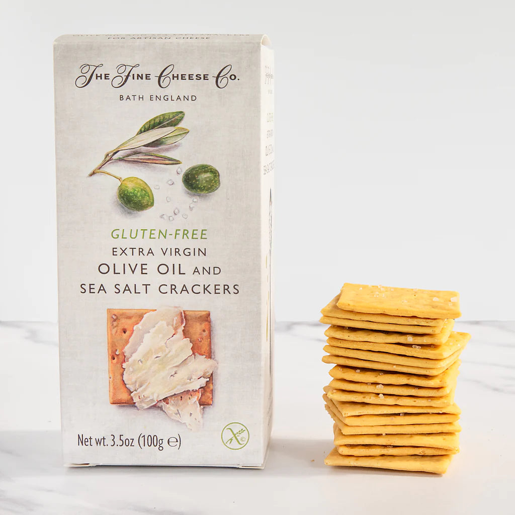 Olive Oil & Sea Salt Crackers - Gluten Free - Fine Cheese Co – Cheese ...